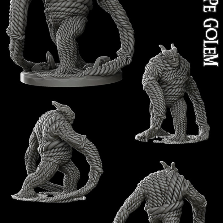 3D Printable Rope Golem by RocketPigGames