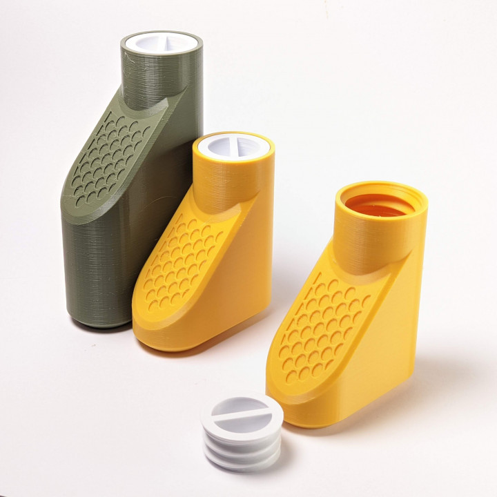 3D Printable Oblique Flask by Clockspring