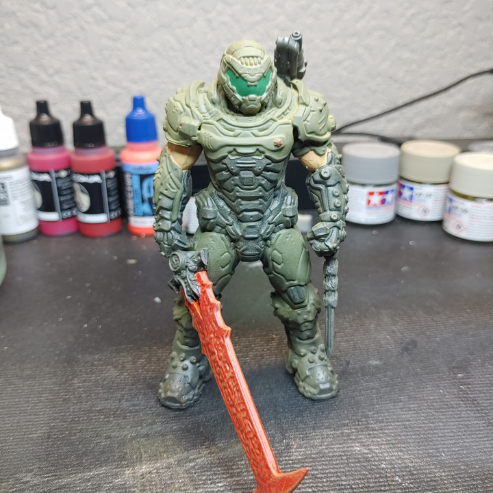 3D Print of Doom Guy - Doom Eternal - 30cm Model by danielruiz1