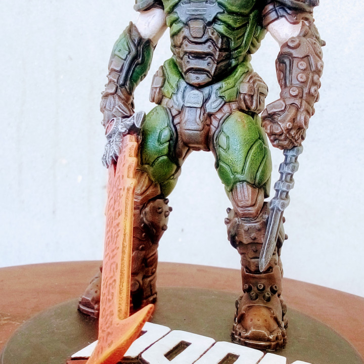 3D Print of Doom Guy - Doom Eternal - 30cm Model by igorcostadefaria