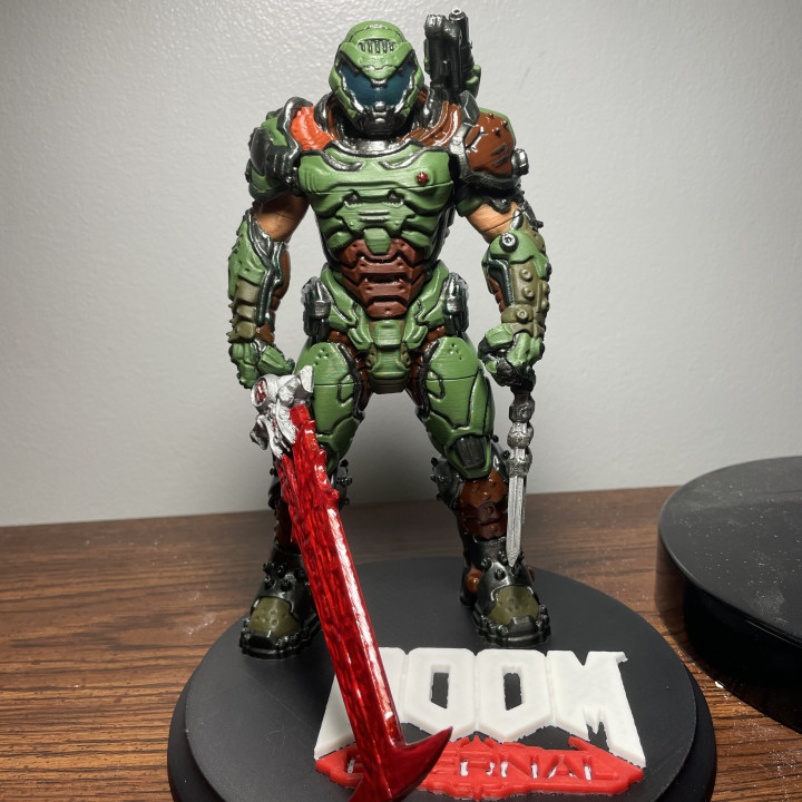 3D Print of Doom Guy - Doom Eternal - 30cm Model by saltycat