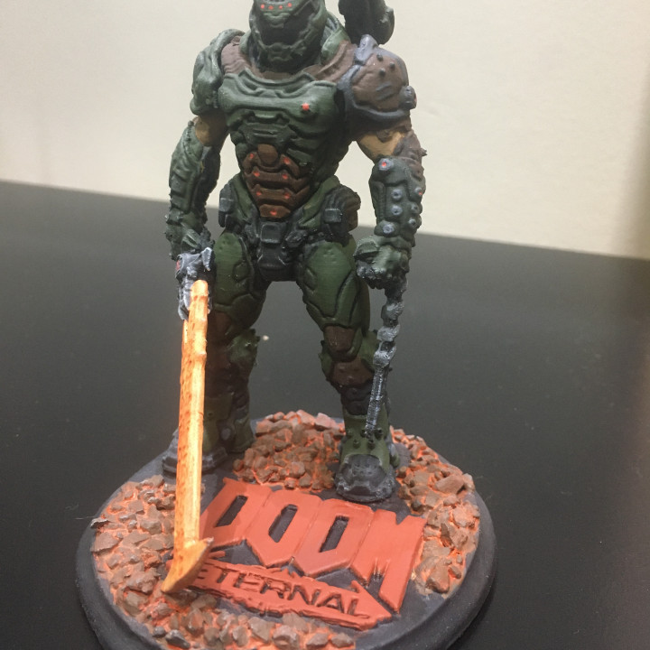 3D Print of Doom Guy - Doom Eternal - 30cm Model by guilhermeCS