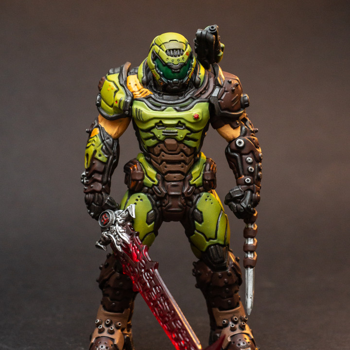 3D Print of Doom Guy - Doom Eternal - 30cm Model by 10999
