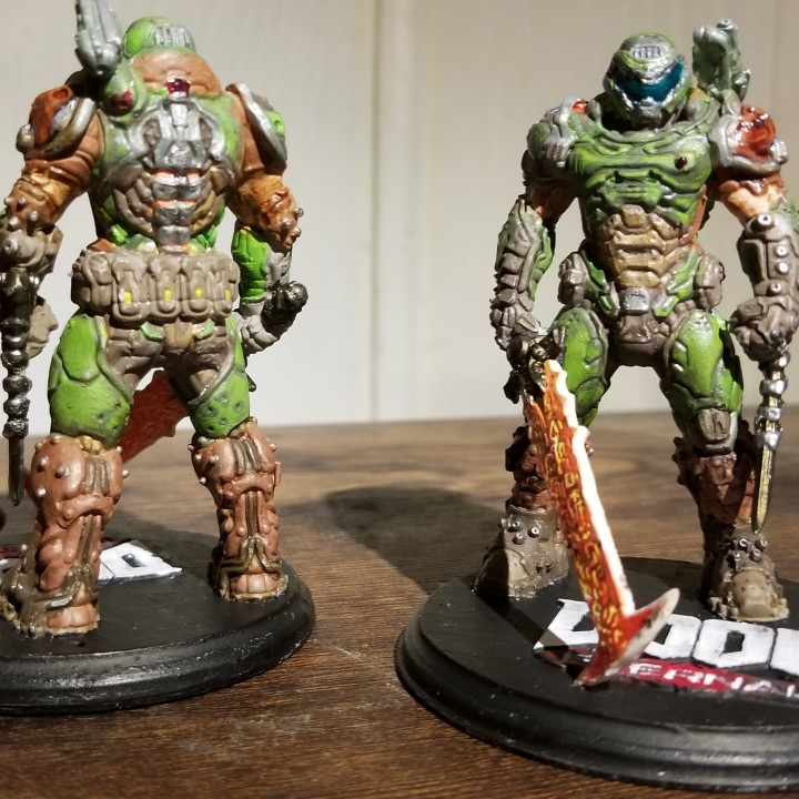 3D Print of Doom Guy - Doom Eternal - 30cm Model by marcprichard