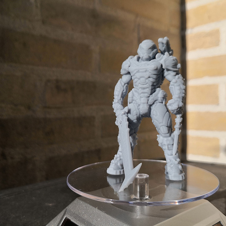 3D Print of Doom Guy - Doom Eternal - 30cm Model by Sp4wN