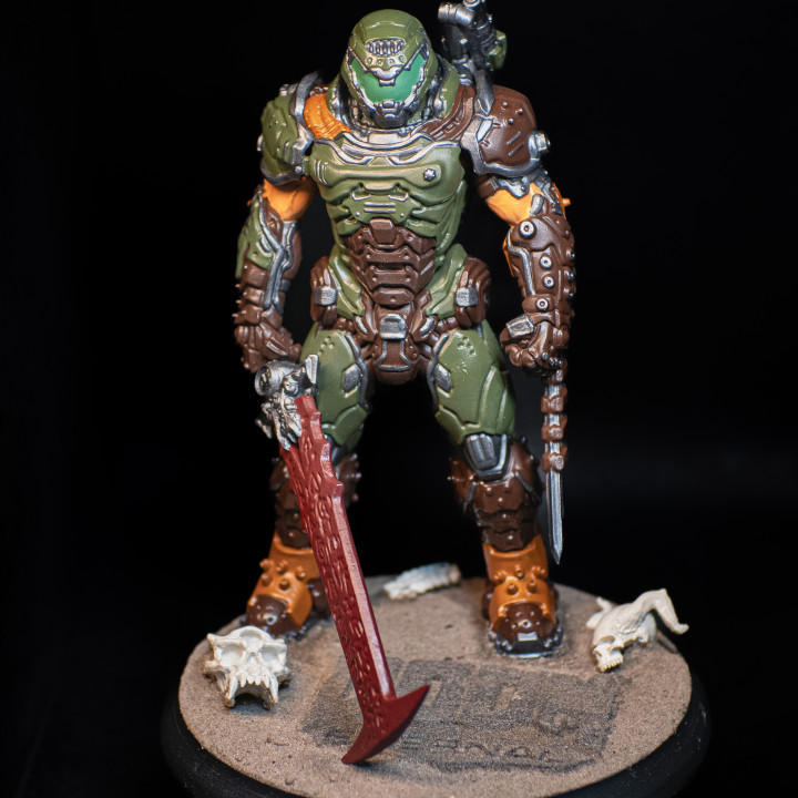 3D Print of Doom Guy - Doom Eternal - 30cm Model by sergejschatz