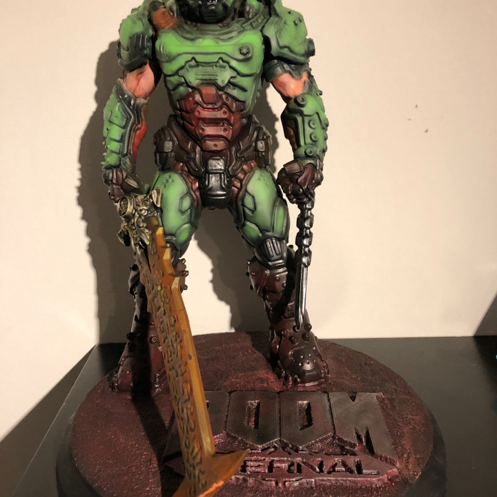 3D Print of Doom Guy - Doom Eternal - 30cm Model by Xanadib