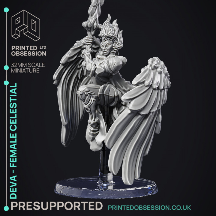 3D Printable Deva Acolyte - Celestial Fighter - PRESUPPORTED - Heaven ...