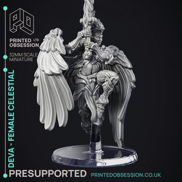 3D Printable Deva Acolyte - Celestial Fighter - PRESUPPORTED - Heaven ...