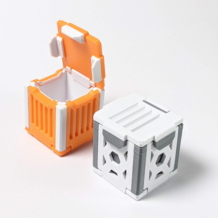 3D Printable Mini Facade Crates - complex colour schemes from simple ...