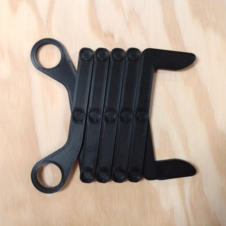 3D Printable Accordion Grabber Claw (Print-In-Place) by Jimmy Erikson