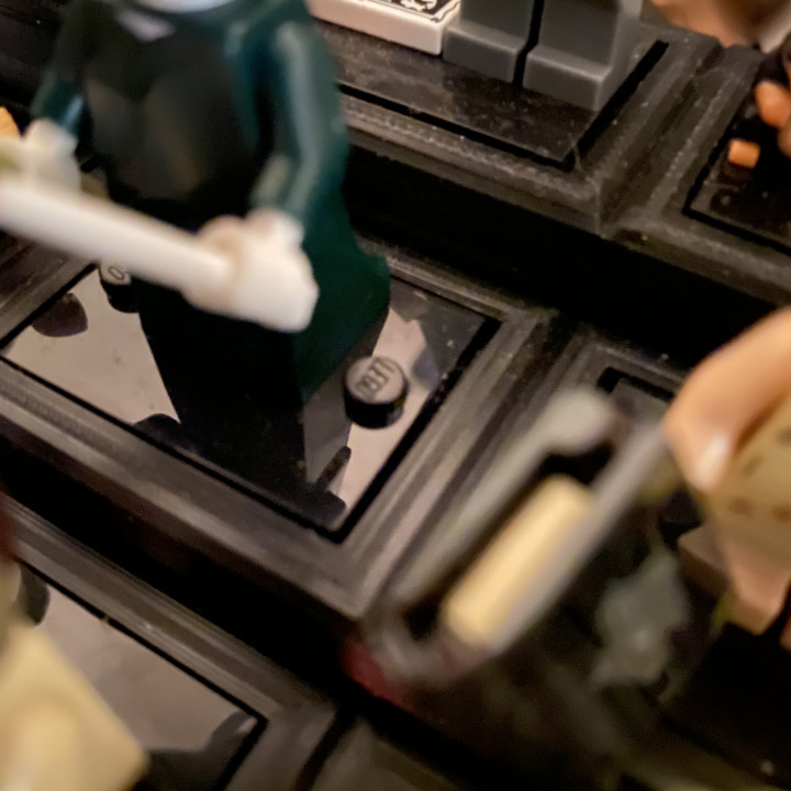 3D Printable Lego Minifig Display Stands by Jay Roberts