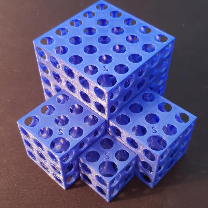 3D Printable Cube-asaurus Rex by DIMLab