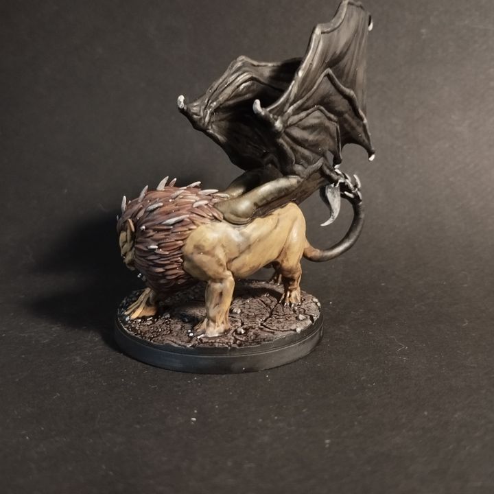 3D Print of Manticore - Tabletop Miniature by luicestmoi