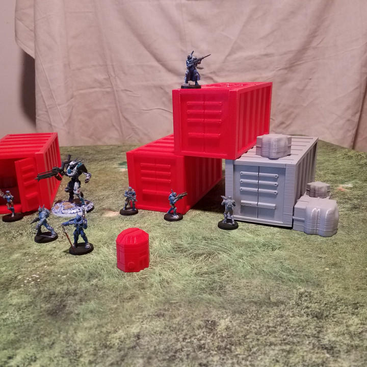 3D Printable Star Wars Legion, Corvus Belli Infinity Cargo Container by ...