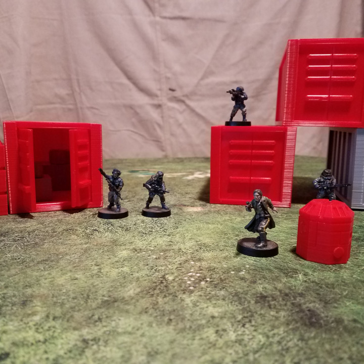3D Printable Star Wars Legion, Corvus Belli Infinity Cargo Container by ...