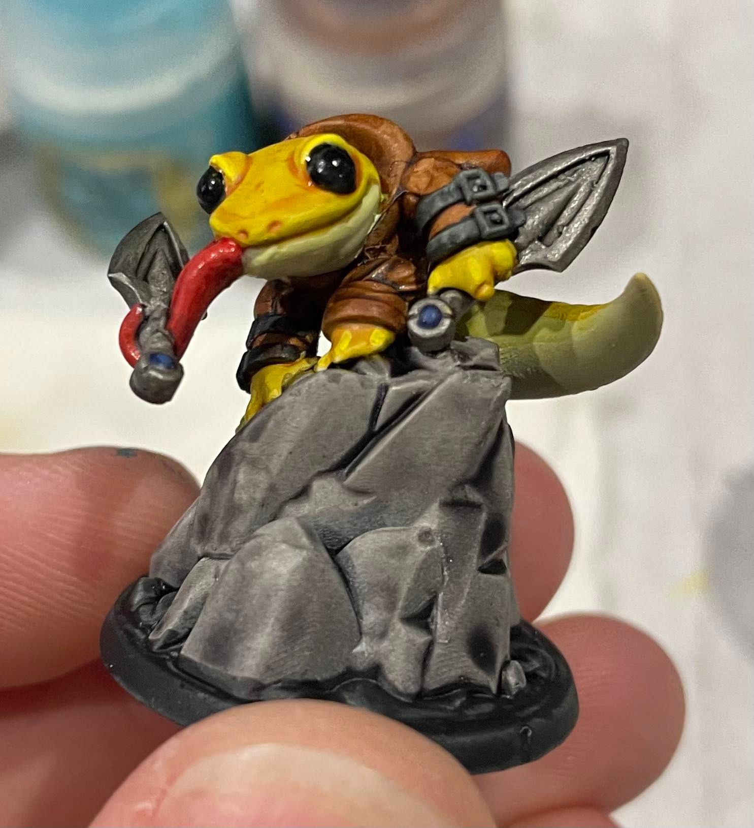 3D Printable Stabby the Salamander by Twin Goddess Miniatures