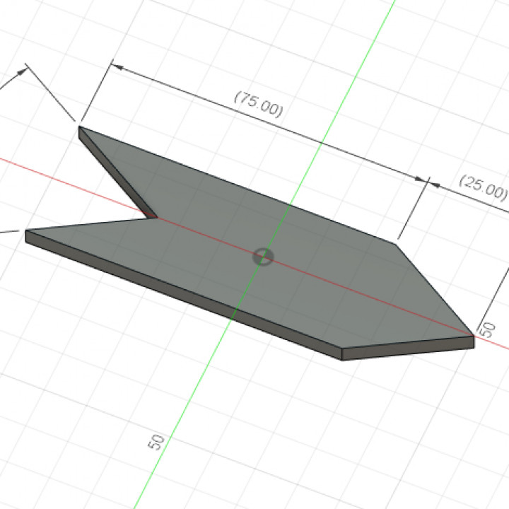 3D Printable Basic 60 degree centre gauge for maching (thread angle ...