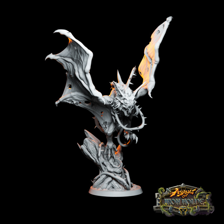 3D Printable Xela-Blighted Dire Vampire Bat by Hack N Slash Minis