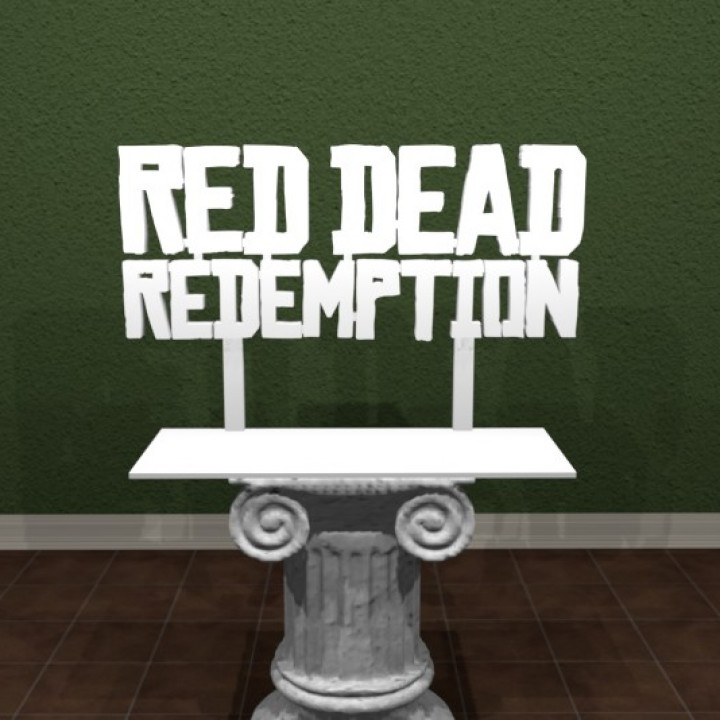 3D Printable Red Dead Redemption Logo by Andy Bihlmaier