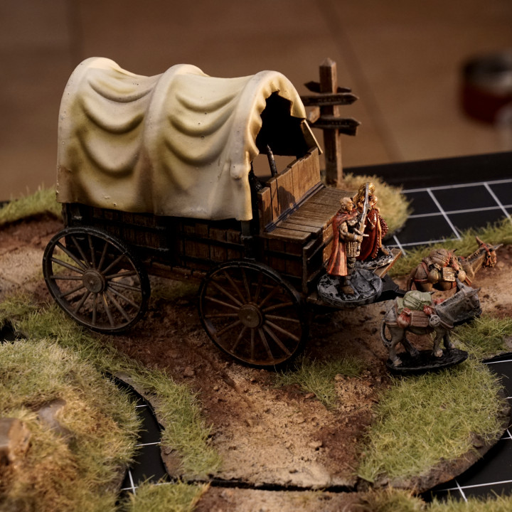 3D Printable Covered Wagon by Simon