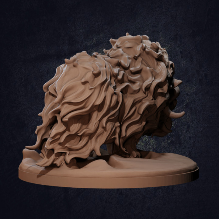 3D Printable Musk Ox - Presupported by The Dragon Trappers Lodge