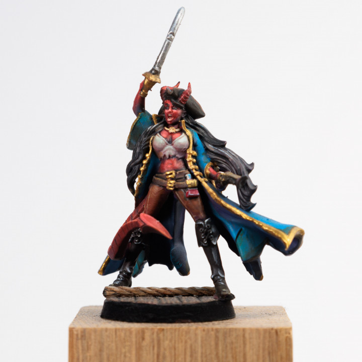 3D Print of Zassaryah Wave Slasher, Half Demon 1st Mate by ...