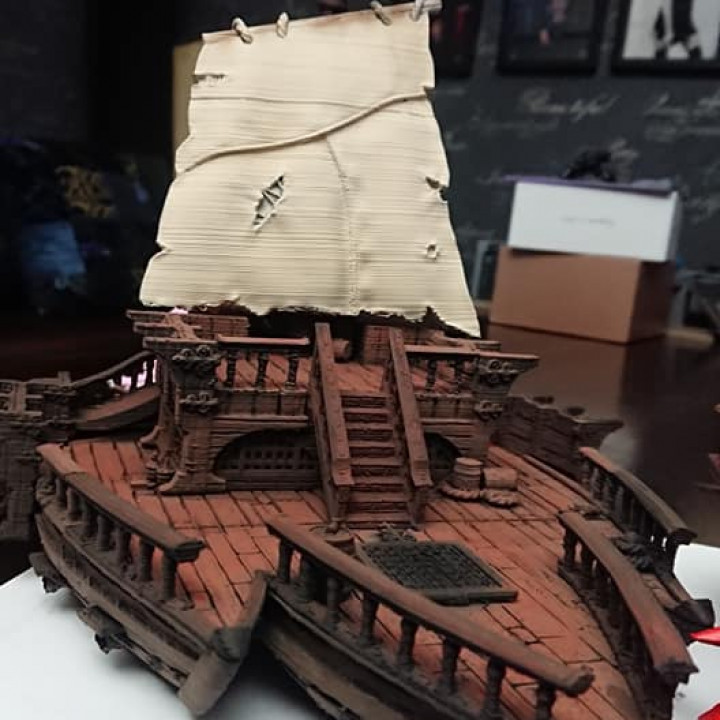 3D Printable Humongous Crab with Boat by Heroes Infinite