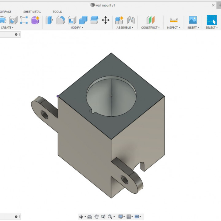 3D Printable Round Rocker Switch Box by Luis Cotto