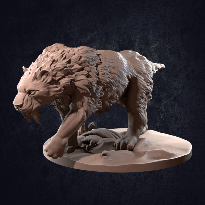 3D Printable Felidont and Saber Toothed Tiger Pack - Presupported by ...