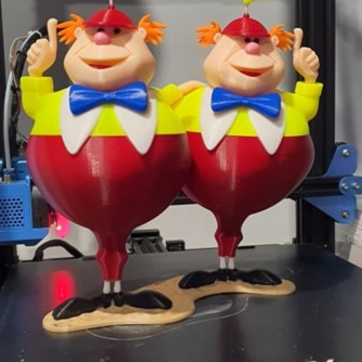 3D Print of Tweedledee and Tweedledum by nicwilson