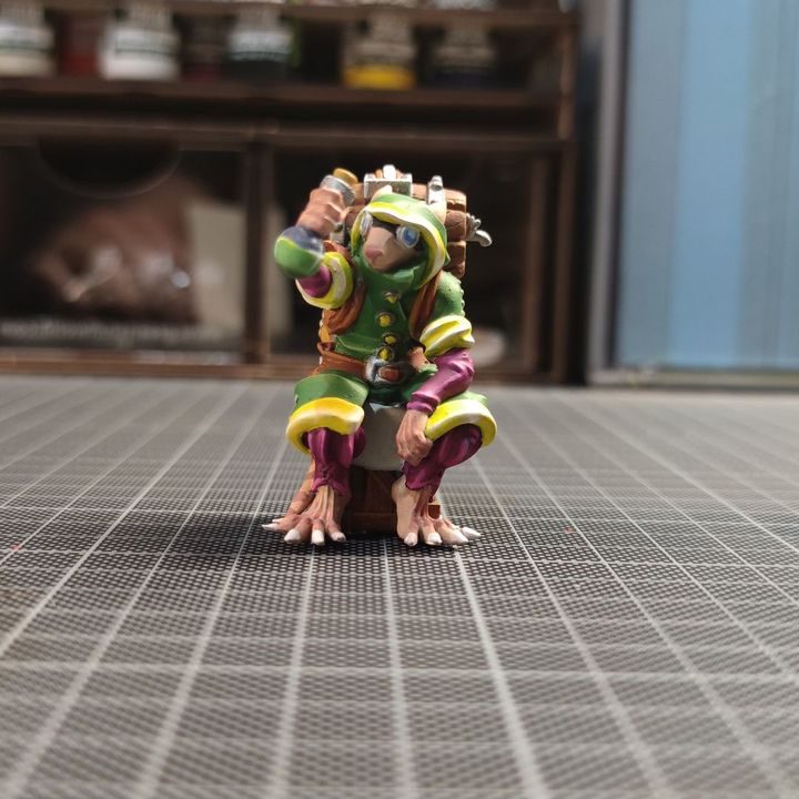 3D Print of Ratkin ratfolk skaven alchemist by skilou