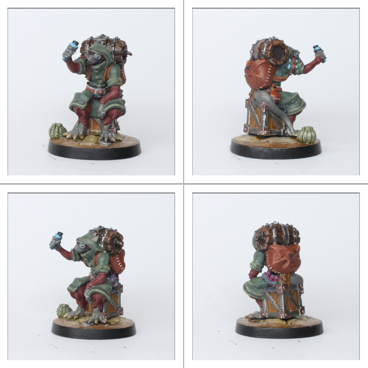 3D Print of Ratkin ratfolk skaven alchemist by alvarney