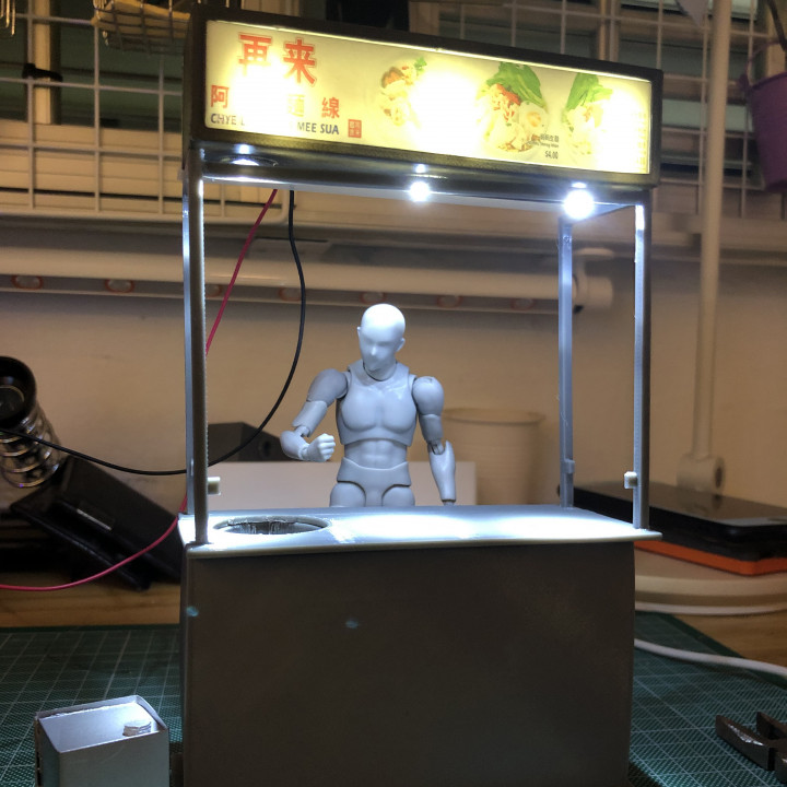 3D Printable Street Hawker Stall by Gabriel