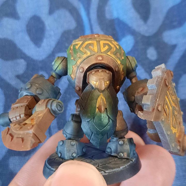 3D Print of Dwarf Golem by Gaddok
