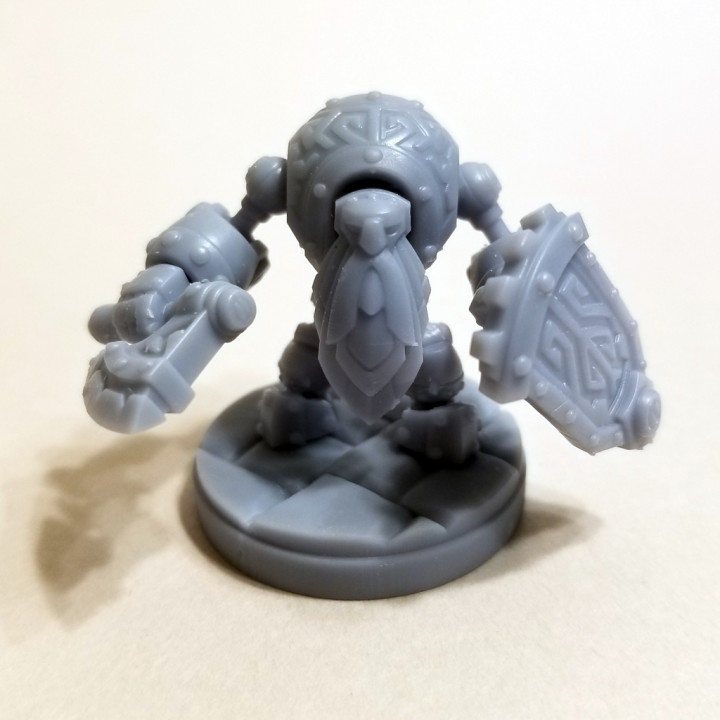 3D Printable Dwarf Golem by Firespire
