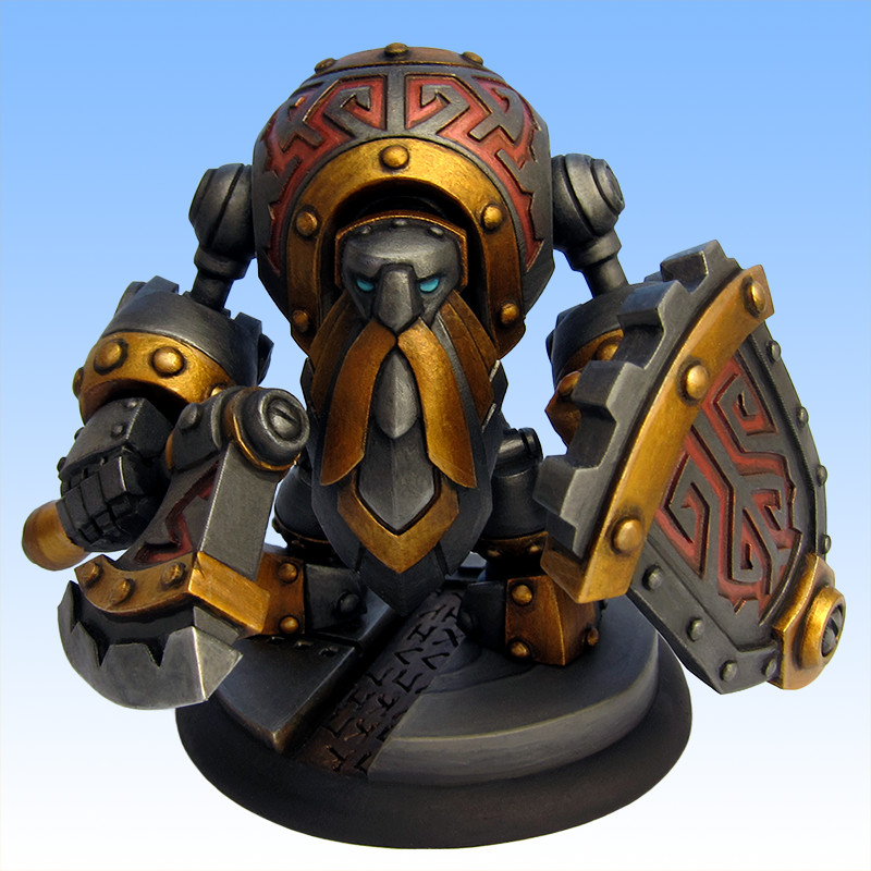 3D Printable Dwarf Golem by Firespire