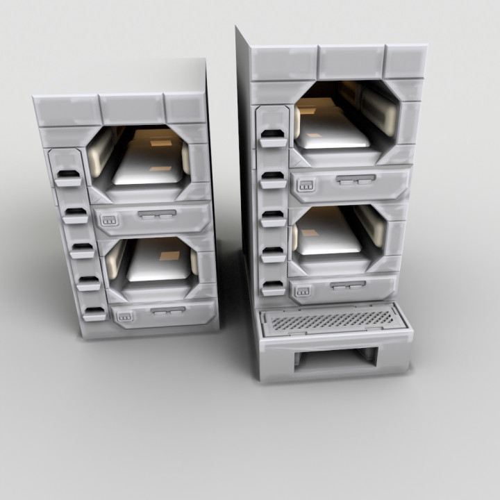 3D Printable Coffin Bunks by 2nd Dynasty