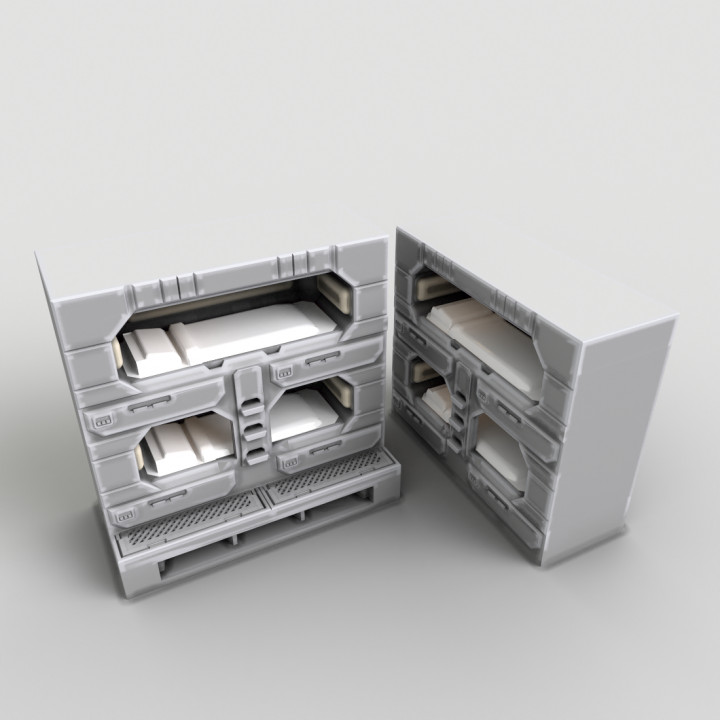 3D Printable Coffin Bunks by 2nd Dynasty