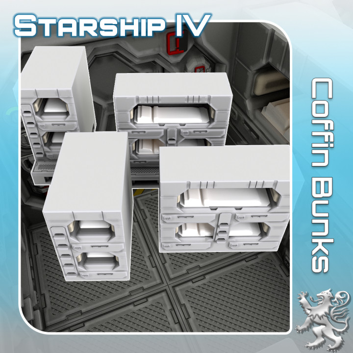 3D Printable Coffin Bunks by 2nd Dynasty