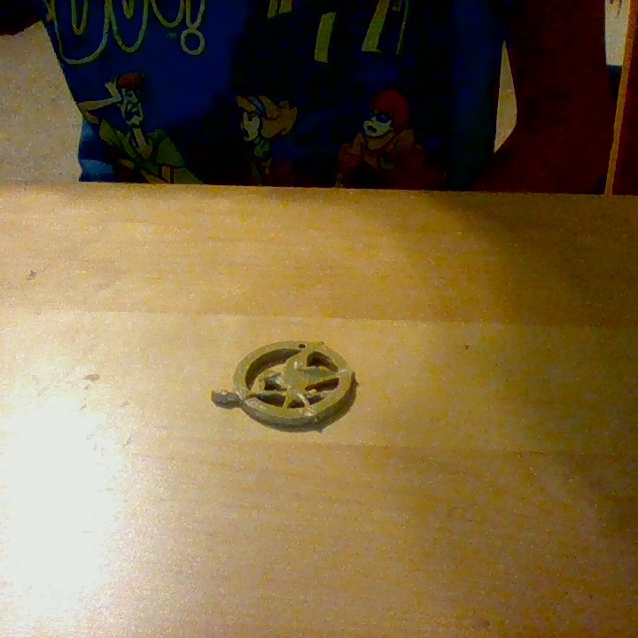 3D Printable hunger games mocking jay pin keychain by aydin