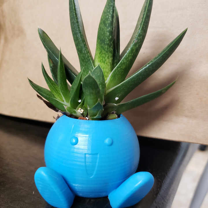 3D Print of Happy Oddish Planter by daviddueck