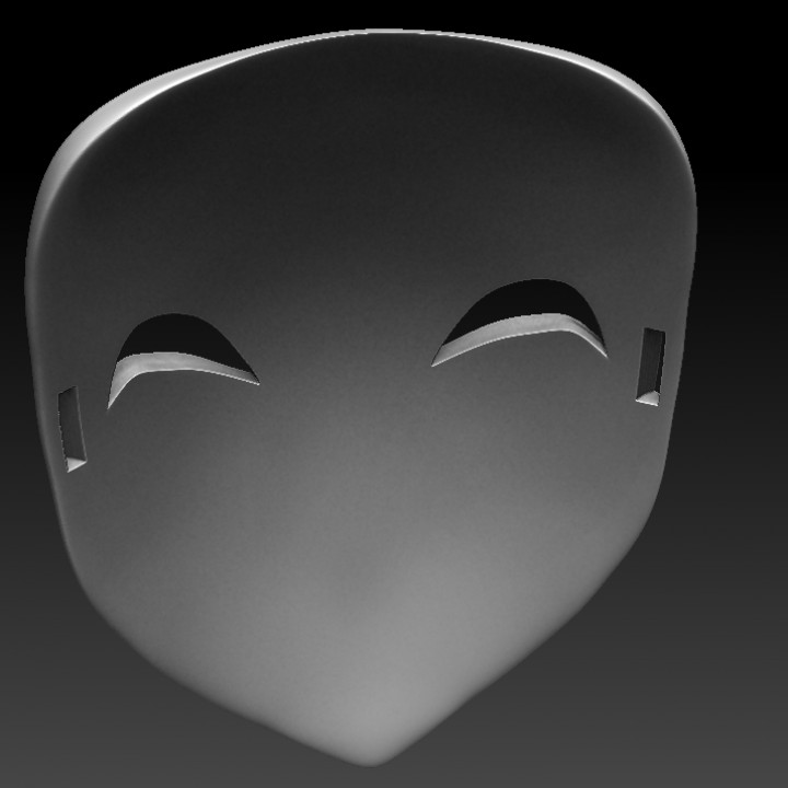 3D Printable Kagetane Hiruko Mask - Black Bullet by Doppel Works