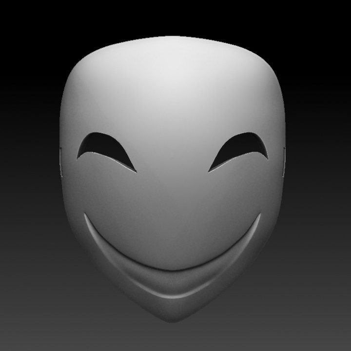 3D Printable Kagetane Hiruko Mask - Black Bullet by Doppel Works