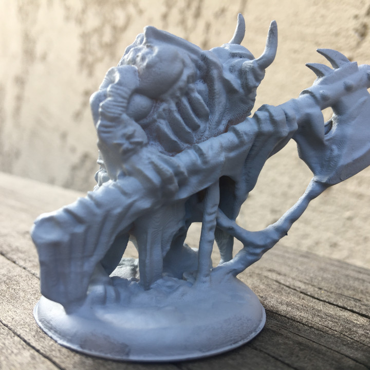 3D Printable Minotaur A Undead SUPPORT-FREE by ColossalMiniatures