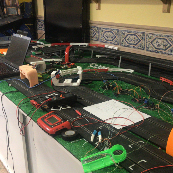 3D Printable Curve Start Line Ninco Digital rfid arduino Mito3D by Mito3D