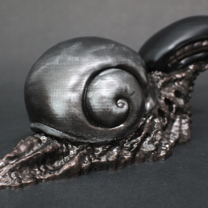 3D Printable Snailien (Snail-Alien Xenomorph Mashup) Lawn Sculpture by ...