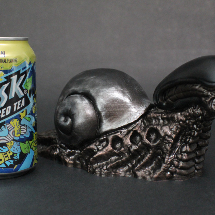 3D Printable Snailien (Snail-Alien Xenomorph Mashup) Lawn Sculpture by ...