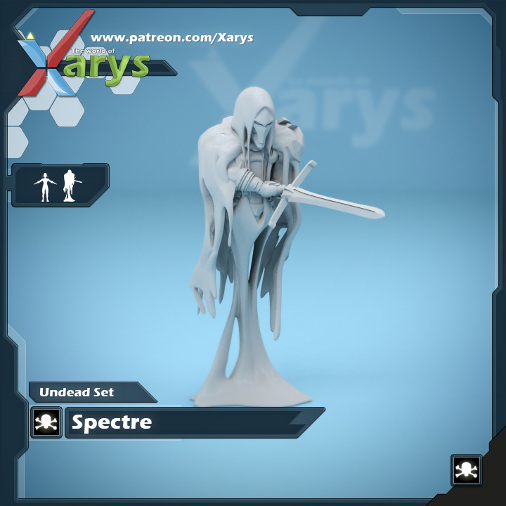 3D Printable Spectre by Xarys Games