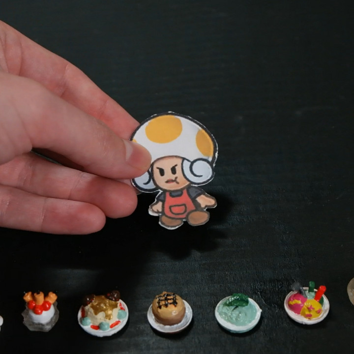 3D Printable Paper Mario Recipes by Minty Fries
